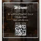 Custom Storefront QR Code Business Hours Welcome Window Cling | Zazzle