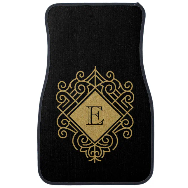 Custom Stylish Elegant Glitter Gold Car Floor Mat | Zazzle