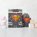 Custom Superman Logo Happy Birthday Wrapping Paper | Zazzle