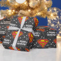 Custom Superman Logo Happy Birthday Wrapping Paper | Zazzle