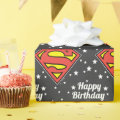 Custom Superman Logo Happy Birthday Wrapping Paper | Zazzle