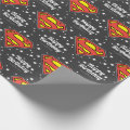 Custom Superman Logo Happy Birthday Wrapping Paper | Zazzle