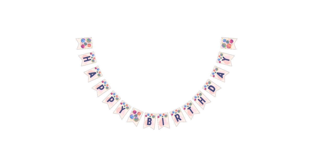 Custom Swallowtail Party Bunting Banner | Zazzle