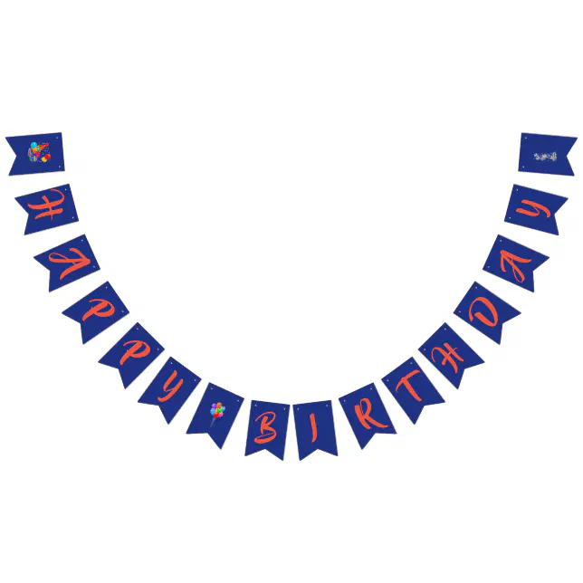 Custom Swallowtail Party Bunting Banner | Zazzle