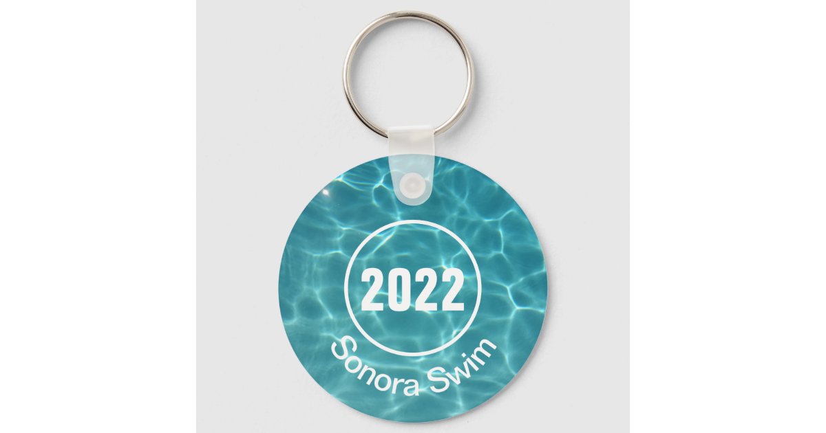 Custom swim team keychain | Zazzle