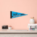 Custom swim team sports pennants flag with logo | Zazzle