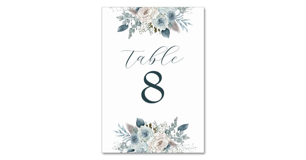 Custom Table Numbers | Zazzle