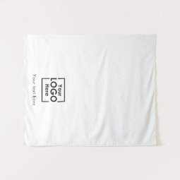 Custom Table Runner Banner Business Logo Text Tapestry | Zazzle