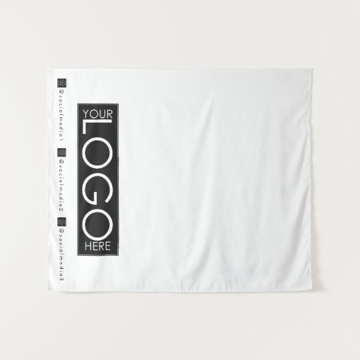 Custom Table Runner Banner for Events White Tapestry | Zazzle