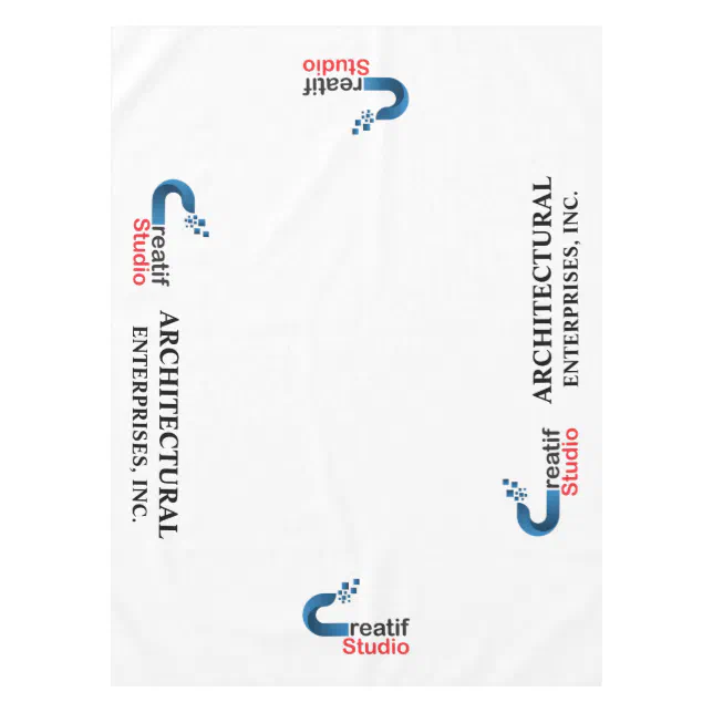 Custom Tablecloth with your Logo and Text | Zazzle