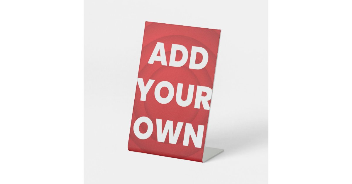 Custom Tabletop & Wedding Signs | Elegant | Zazzle