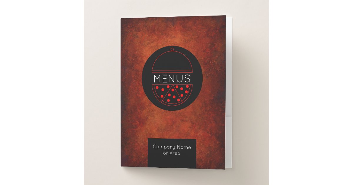 Custom Takeout Menus Pocket Folder | Zazzle