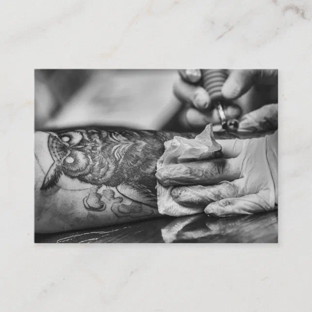 Custom Tattoo Artist Business Card | Zazzle