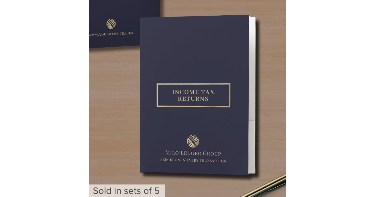 Custom Tax Folders for Clients | Zazzle