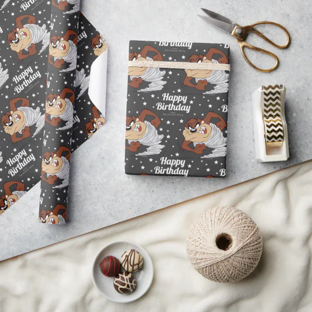 Custom TAZ™ Happy Birthday Wrapping Paper | Zazzle