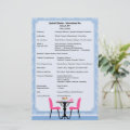 Custom Tea Party Program V2 Stationery | Zazzle