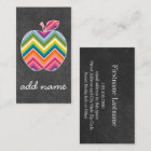 BOLD CHEVRON PATTERN trendy modern silver glitter Business Card ...