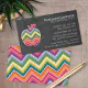 Custom Teacher Apple with Trendy Chevron Pattern Business Card | Zazzle