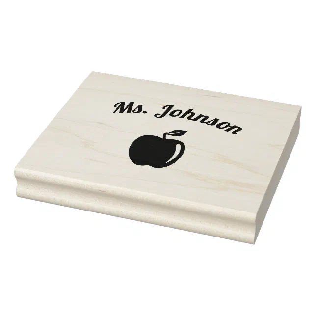 Custom Teacher Name Rubber Stamp | Zazzle
