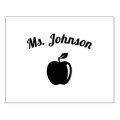 Custom Teacher Name Rubber Stamp | Zazzle