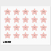 Custom Teacher Name Well Done! Pastel Red Star Sticker | Zazzle
