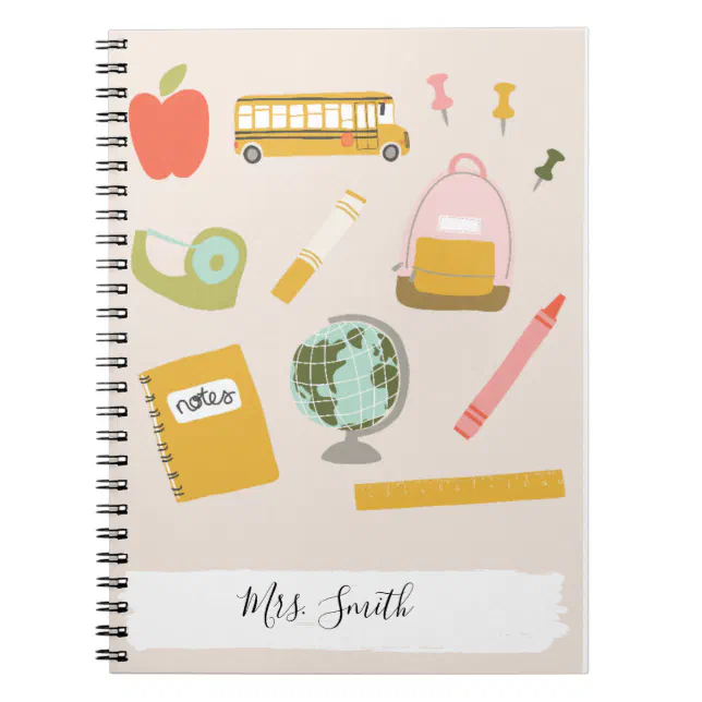 Custom Teacher Notebook Influence of a Great Teach | Zazzle