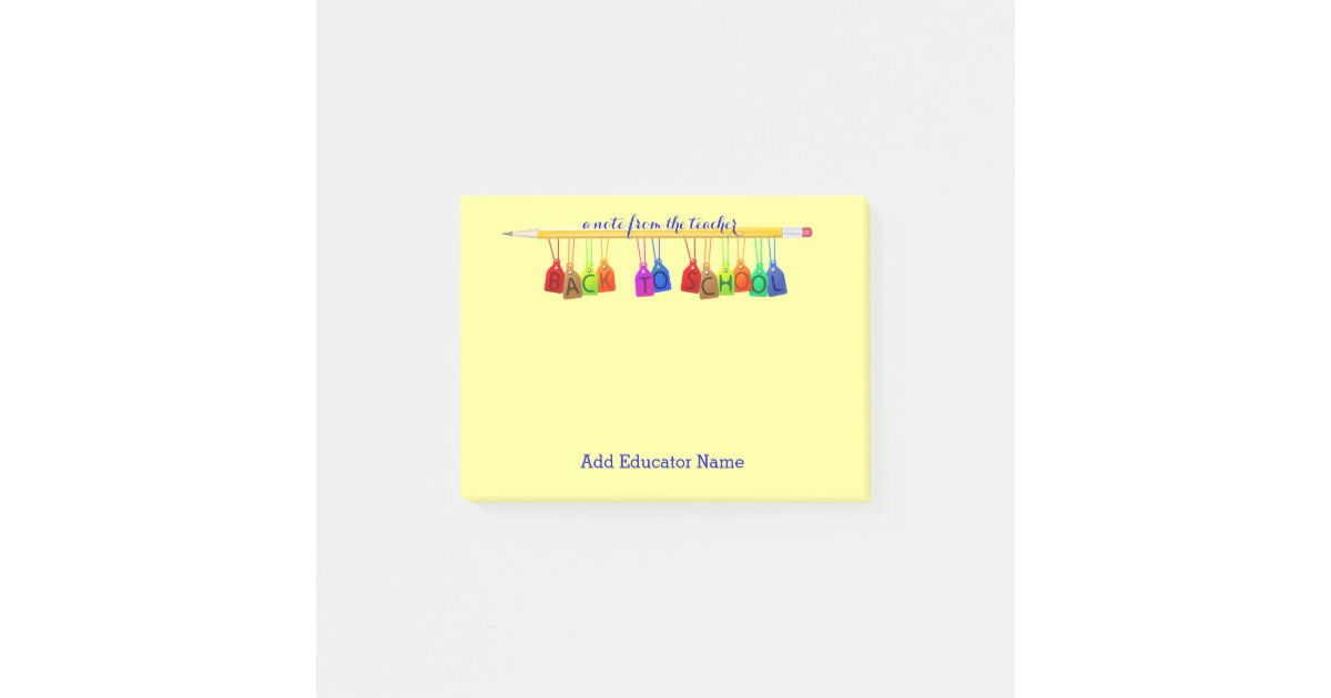 Custom Teacher Post-it® Notes | Zazzle