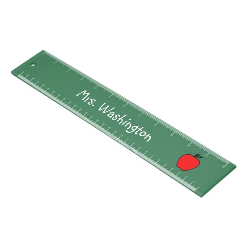 Custom Teacher's Chalkboard School Ruler Gift | Zazzle