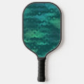 Custom Teal Blue Aqua Green Turquoise Mosaic Art Pickleball Paddle | Zazzle