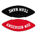 Custom Team and Player Name, Number and Color Football | Zazzle