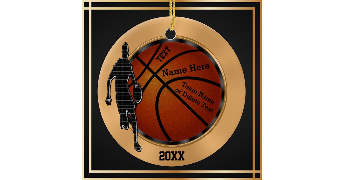 Custom Techno Meets Vintage Basketball Ornaments | Zazzle