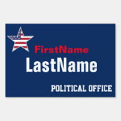 Custom Template Campaign Yard Sign | Zazzle