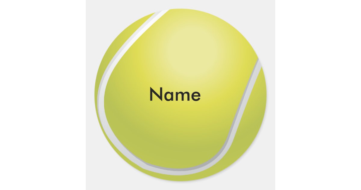 Custom Tennis Ball Stickers | Zazzle