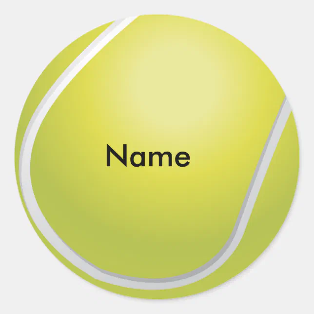 Custom Tennis Ball Stickers | Zazzle