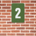 Custom tennis court number sign for wire fence | Zazzle