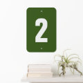 Custom tennis court number sign for wire fence | Zazzle