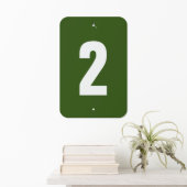 Custom tennis court number sign for wire fence | Zazzle