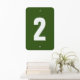 Custom tennis court number sign for wire fence | Zazzle