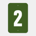 Custom tennis court number sign for wire fence | Zazzle
