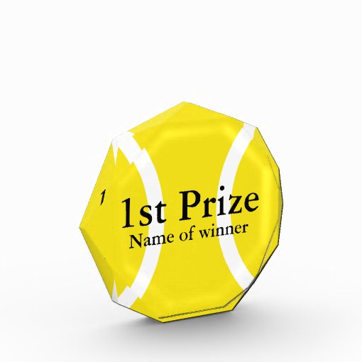 Custom tennis trophy award for tournament winner | Zazzle