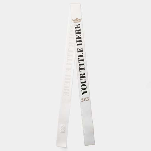 Custom Text and Title Parade Pageant Event Sash | Zazzle
