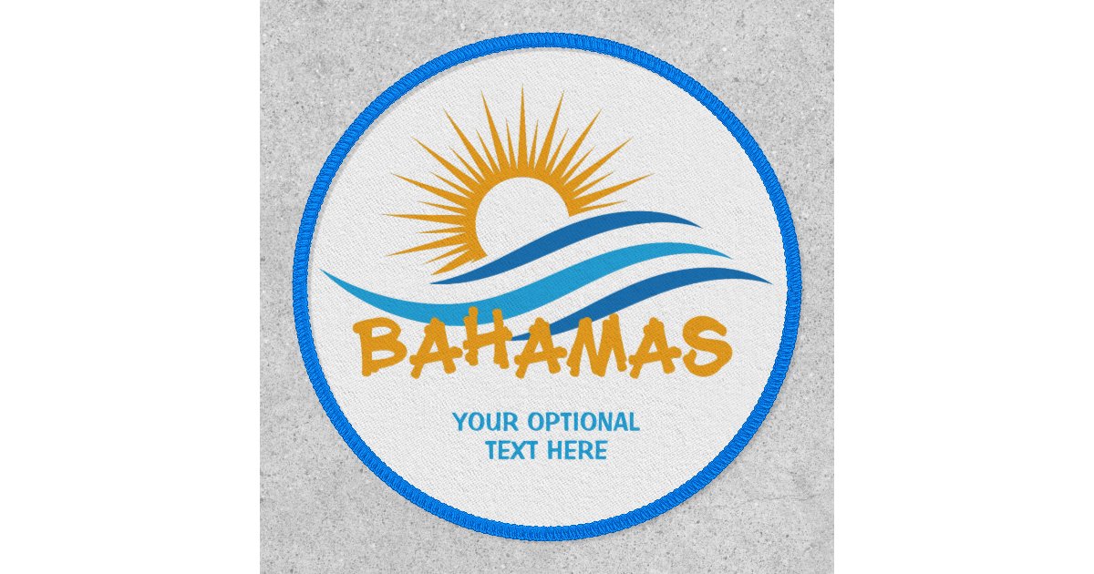 Custom Text Bahamas Patch | Zazzle