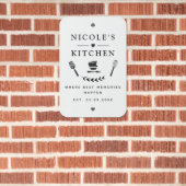 Custom Text, Black and White Kitchen Sign | Zazzle