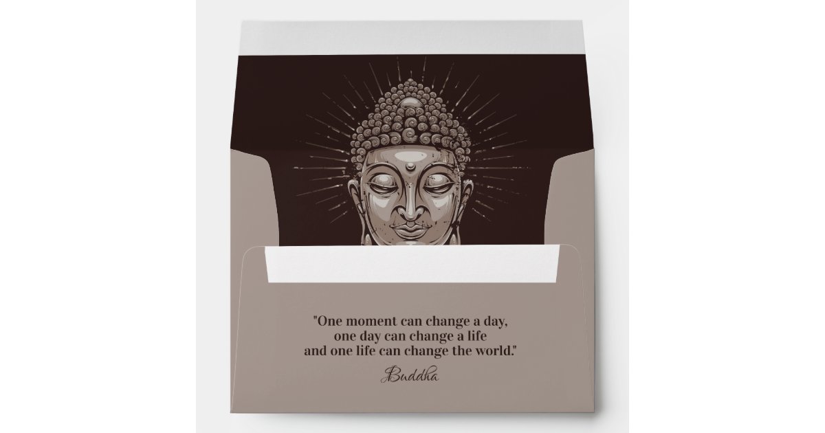 Custom text Buddha Quote Envelope | Zazzle