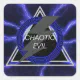 Custom Text Chaotic Evil Alignment Trait Lightning Square Sticker | Zazzle