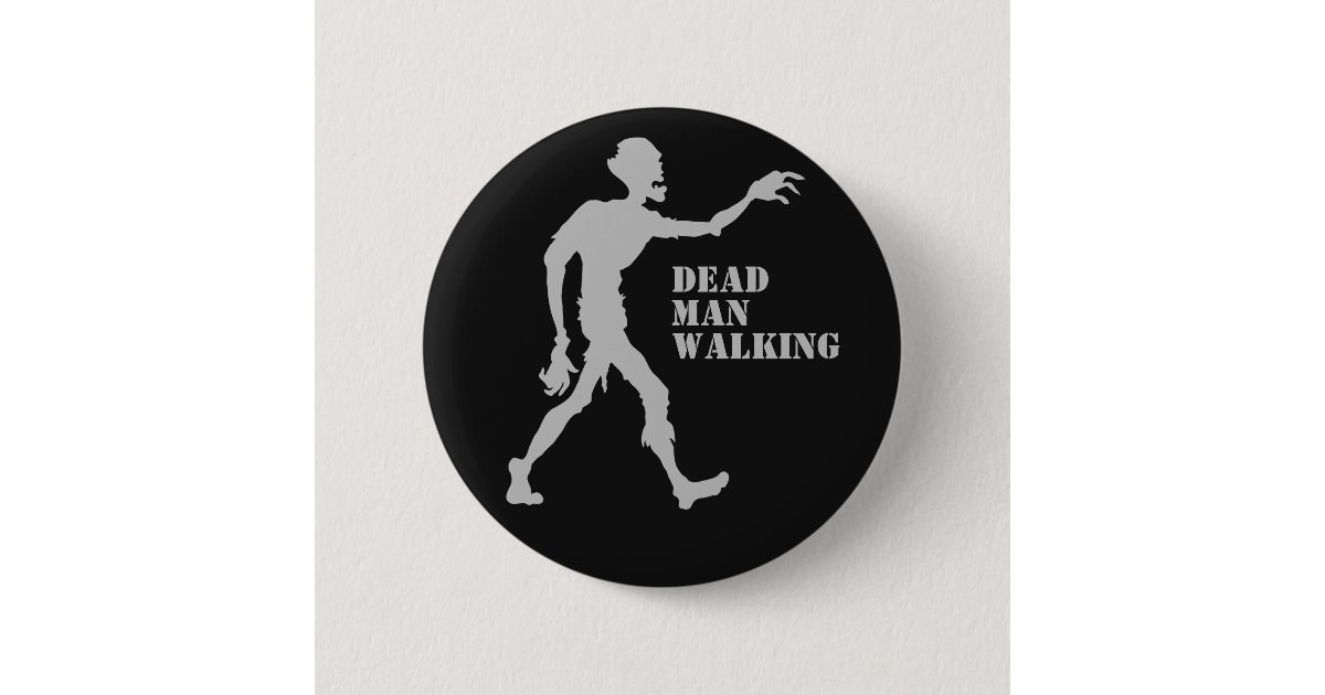 Custom text & color Zombie button | Zazzle