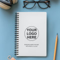 Custom Text & Company Logo l Promotional White Planner | Zazzle