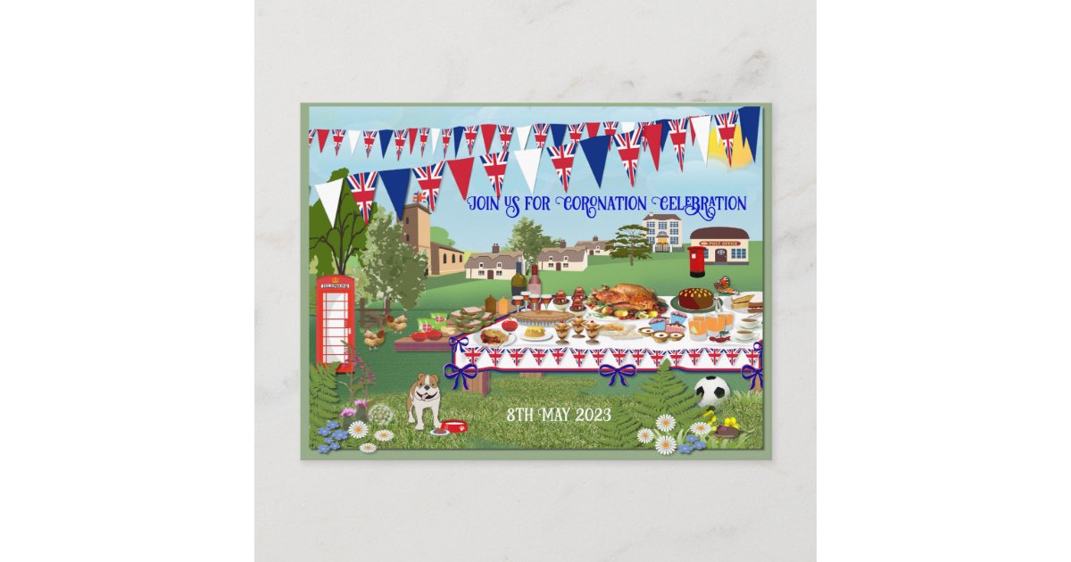 Custom text Coronation Celebration Invitation | Zazzle