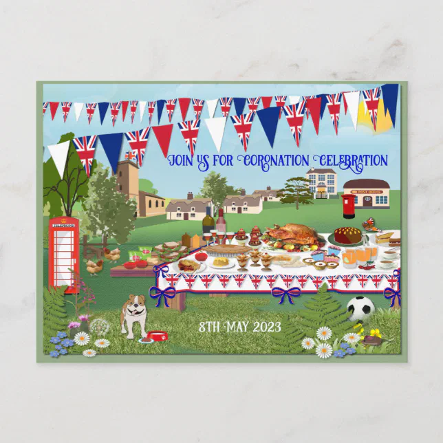 Custom text Coronation Celebration Invitation | Zazzle