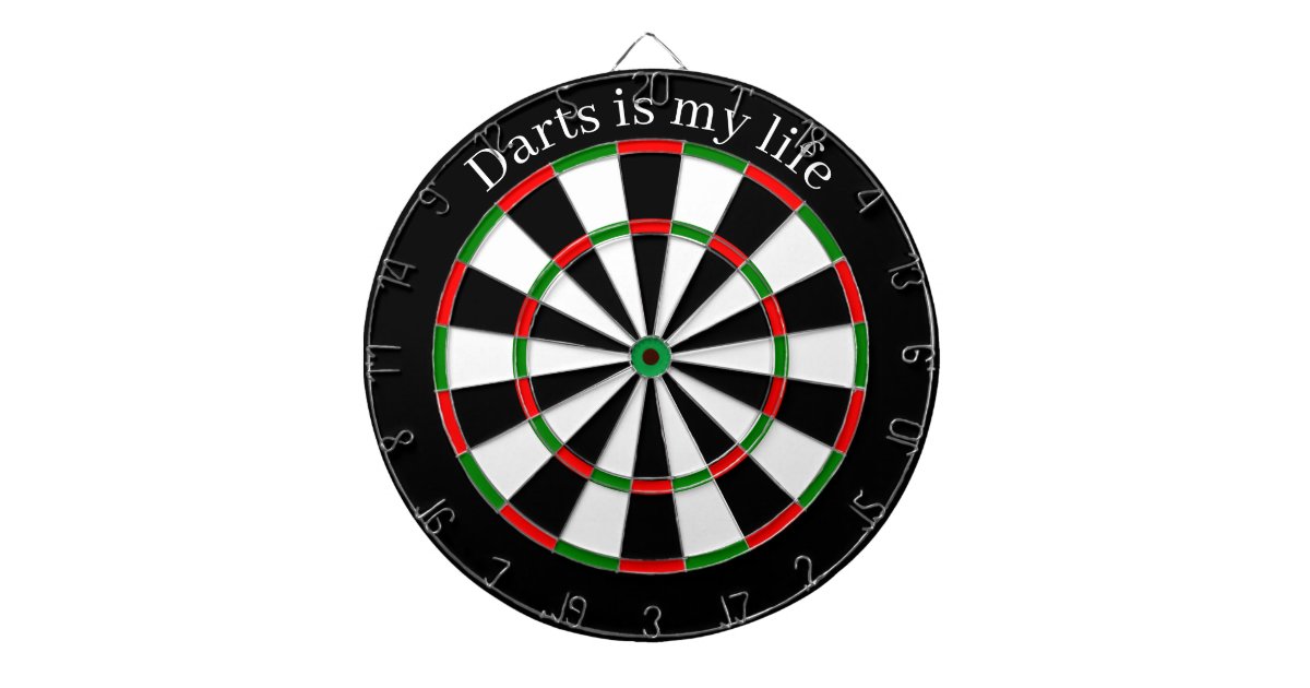 Custom Text Darts board Dart Board | Zazzle